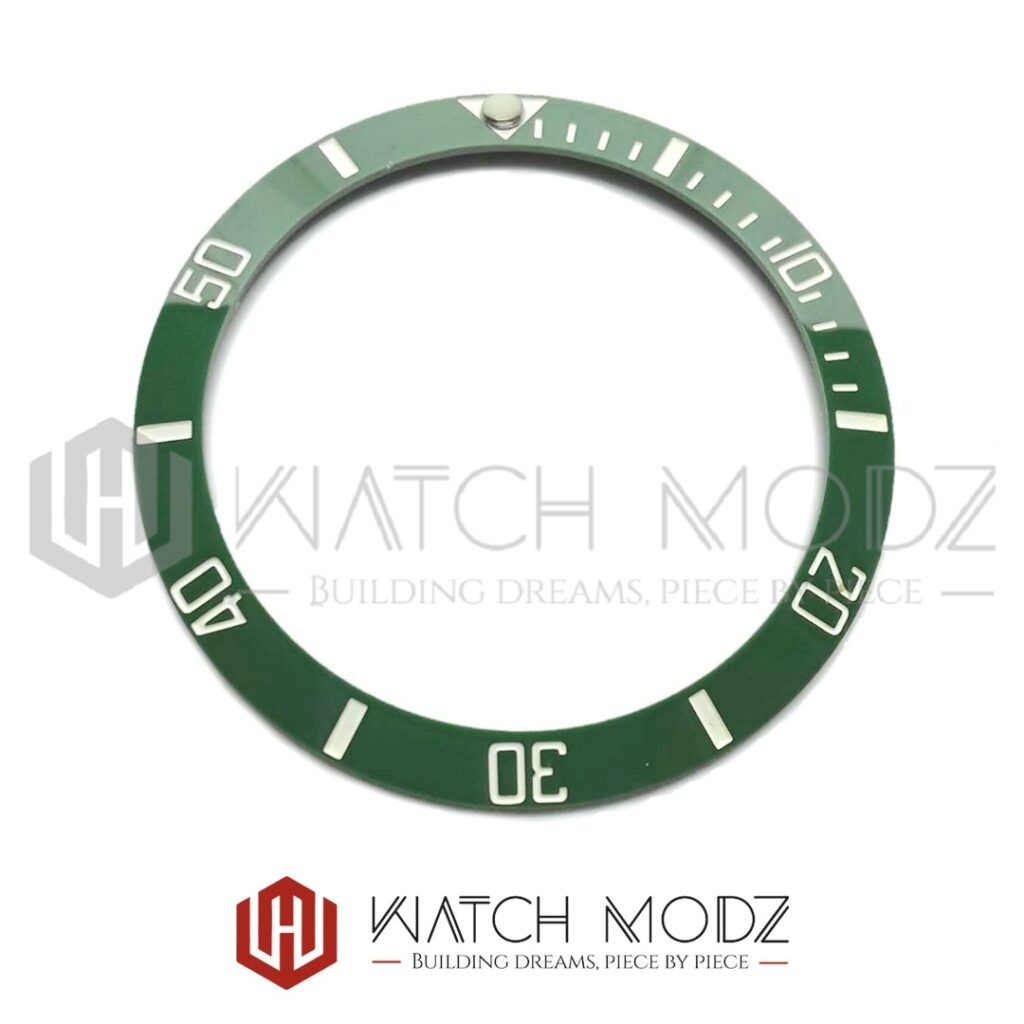 Green GMT Green Numbers - Ceramic Bezel Insert - Watch-Modz