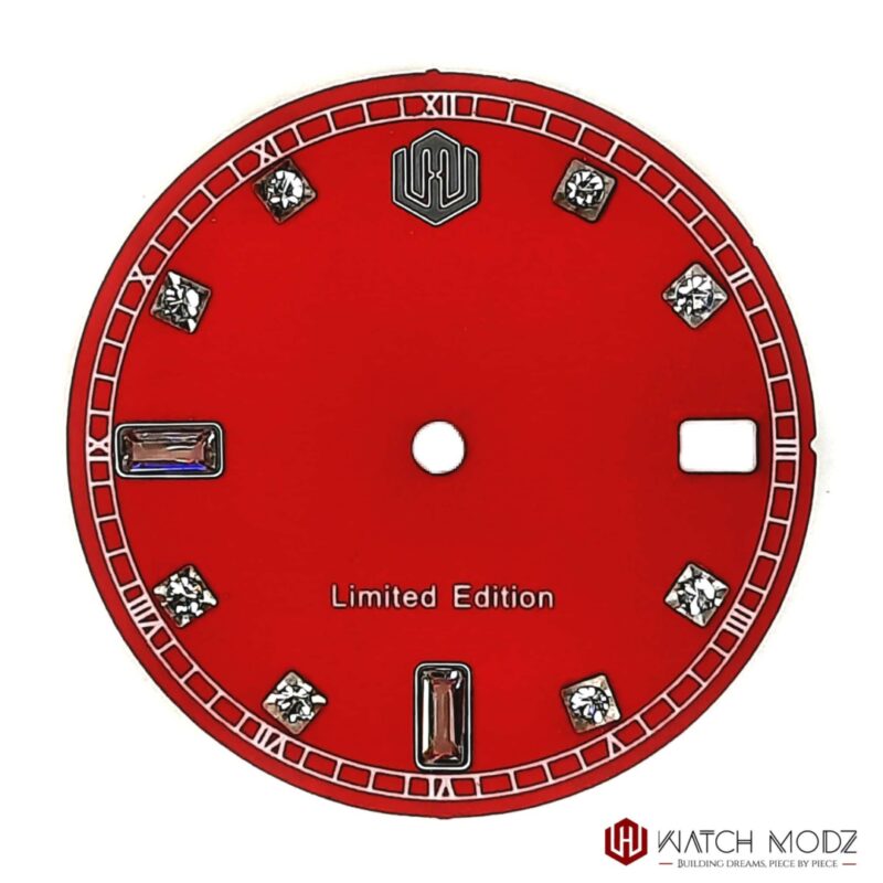 NH35 Red Swarovski Dial - Premium Mods - Watch-Modz
