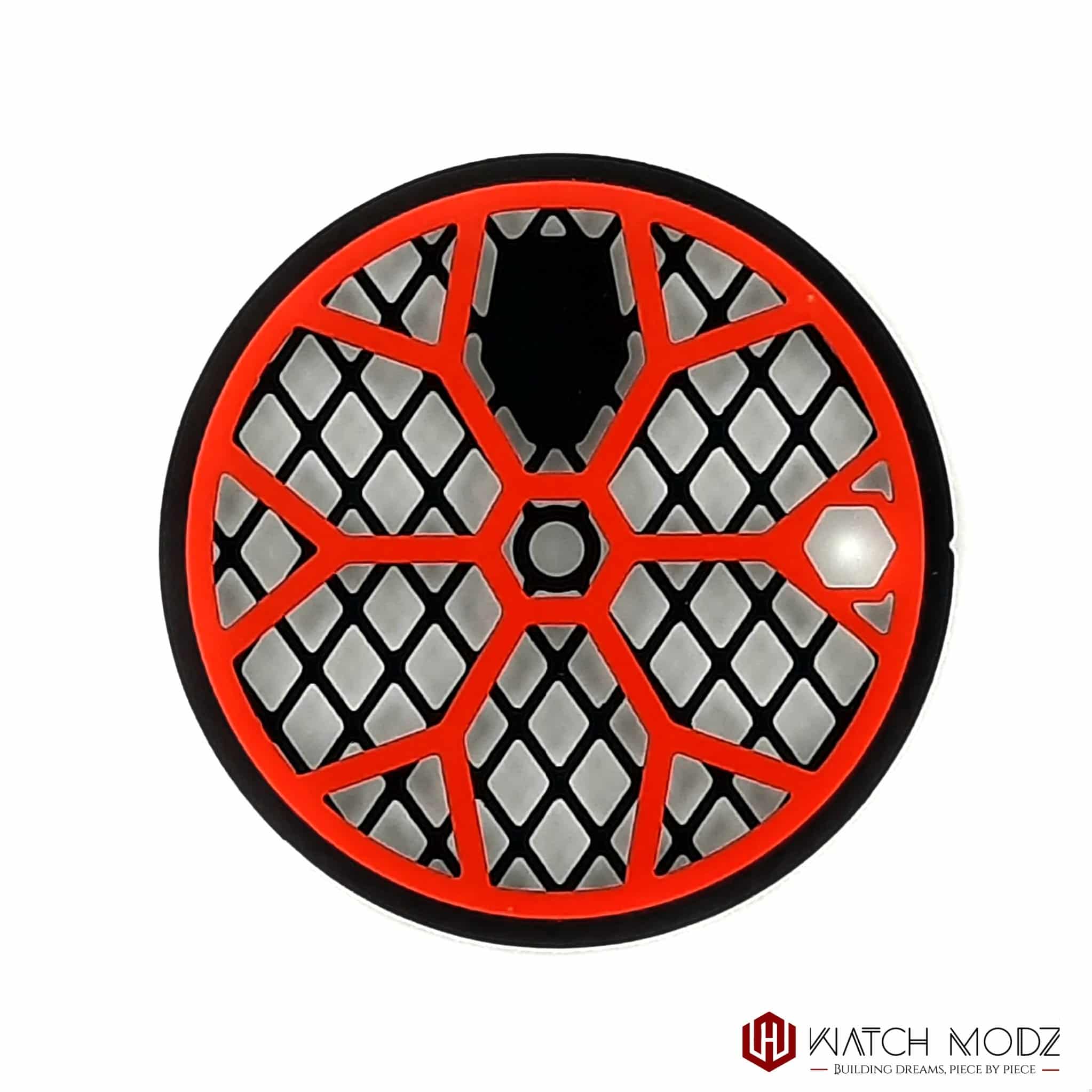 NH35 Dial: Red Cage - Watch-Modz