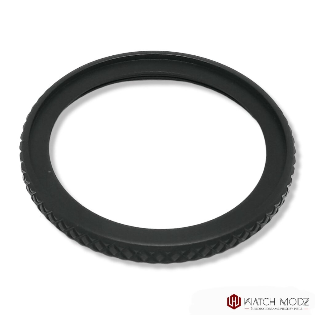 SKX007 Bezel: Matte Black Wide Knurled - Watch-Modz